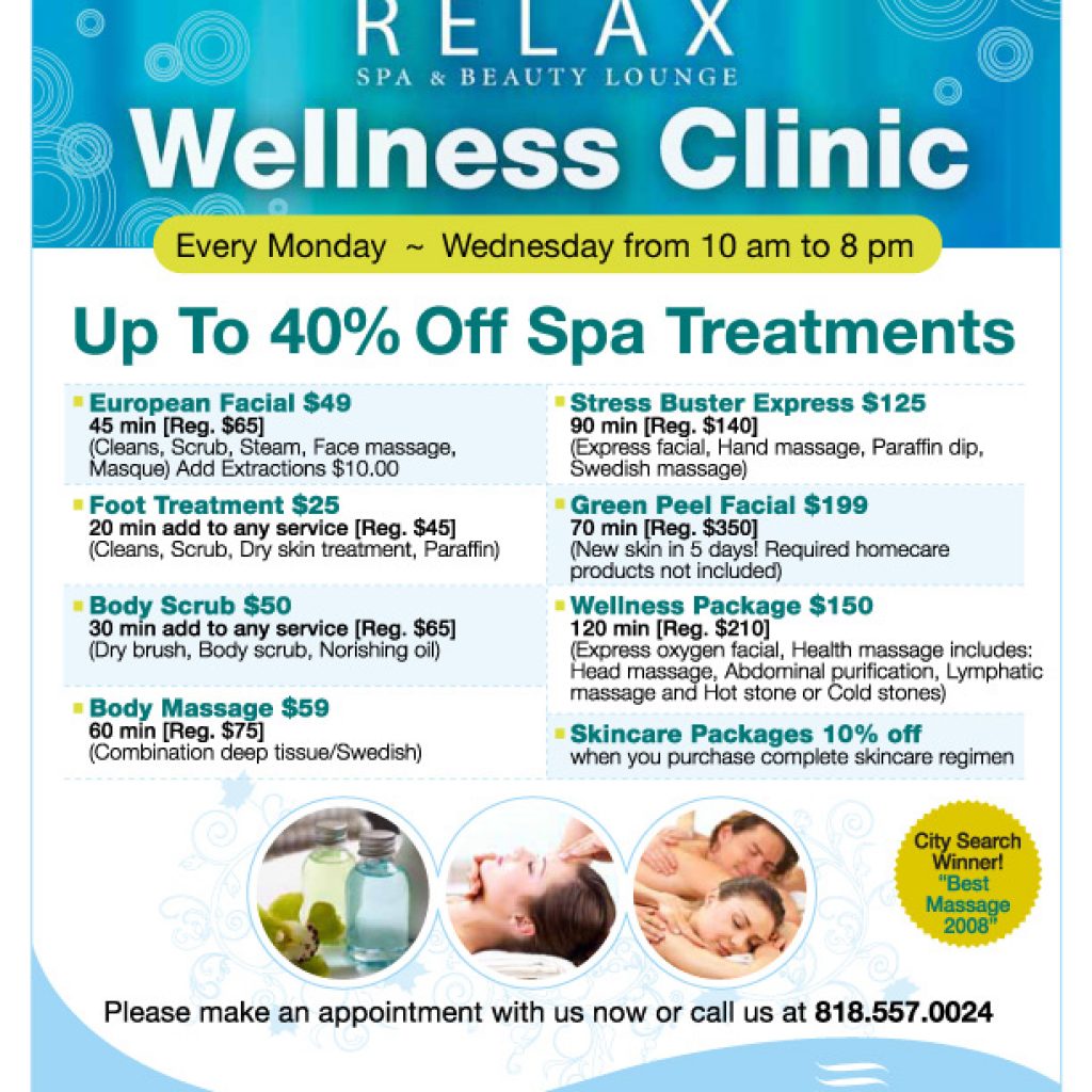 wellness-clinic-brochure | Relax Spa & Beauty